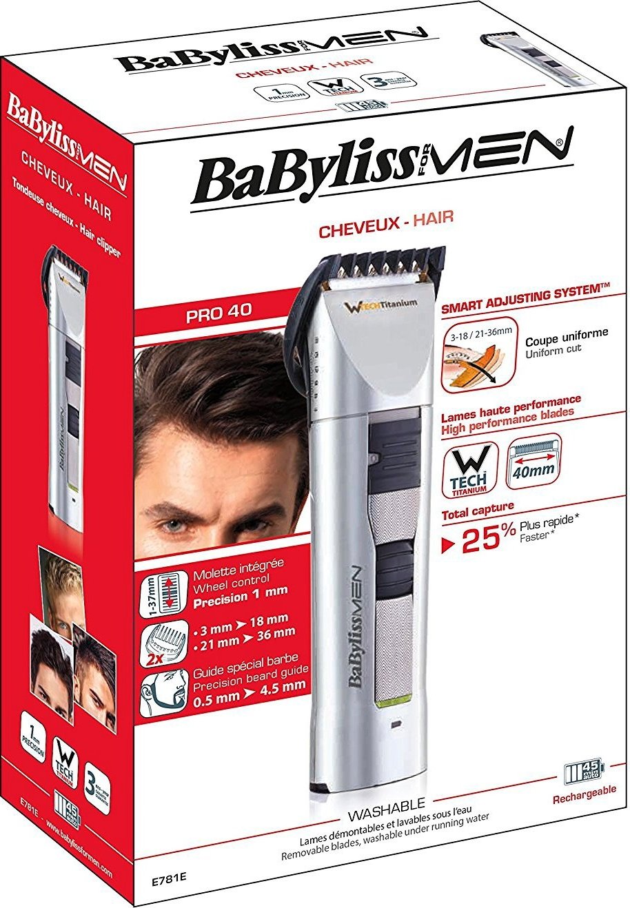 Машинка для стрижки BaByliss E781E купить | ELMIR - цена, отзывы ...