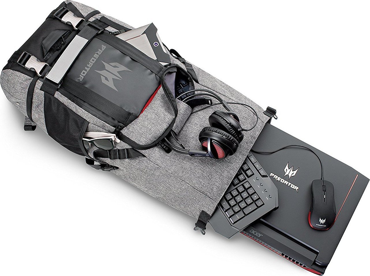 Рюкзак Acer Predator Gaming Rolltop Backpack (PBG6A0) Gray Black (NP ...