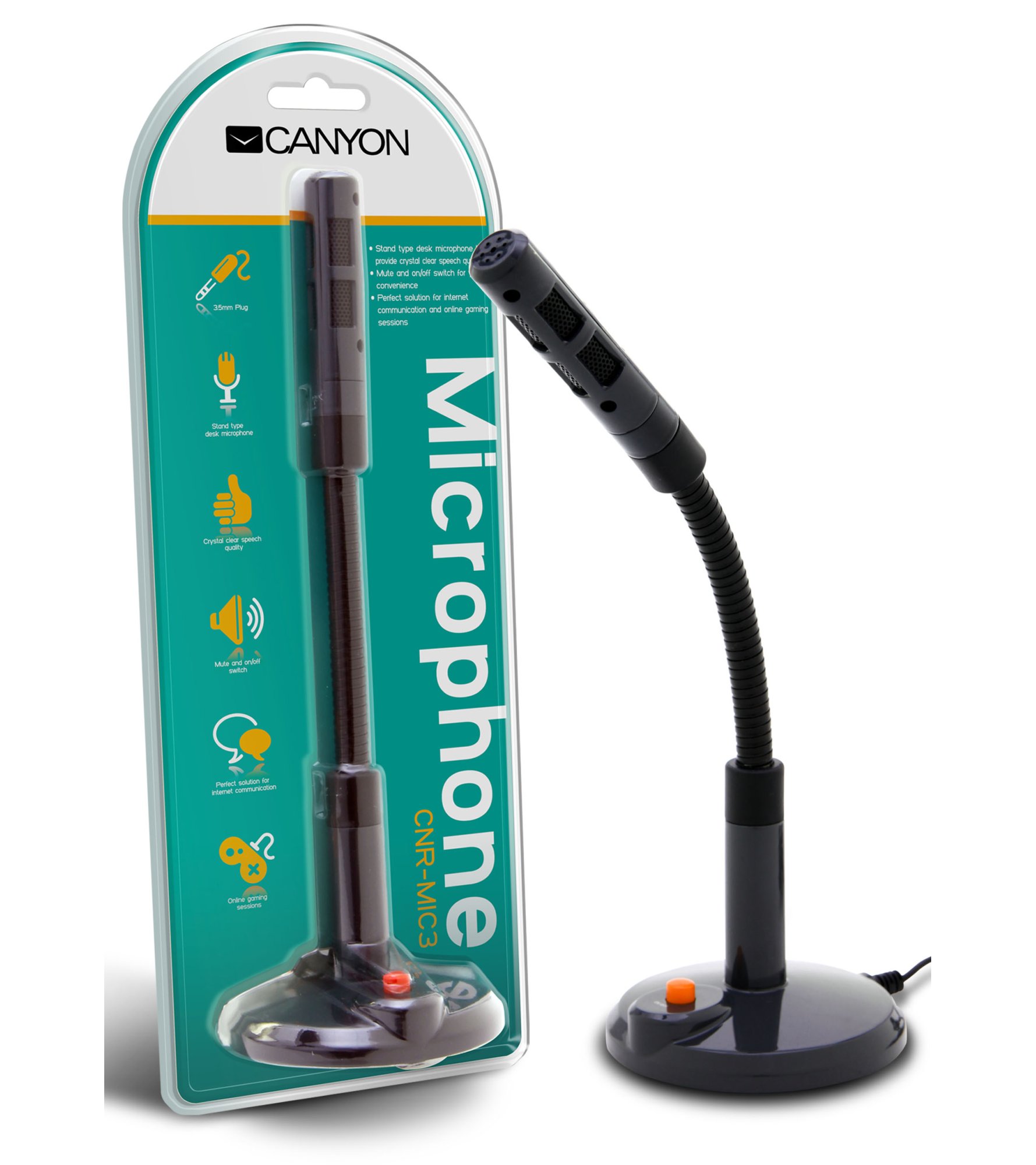 Микрофон Canyon CNR-MIC3 купить | ELMIR - цена, отзывы, характеристики