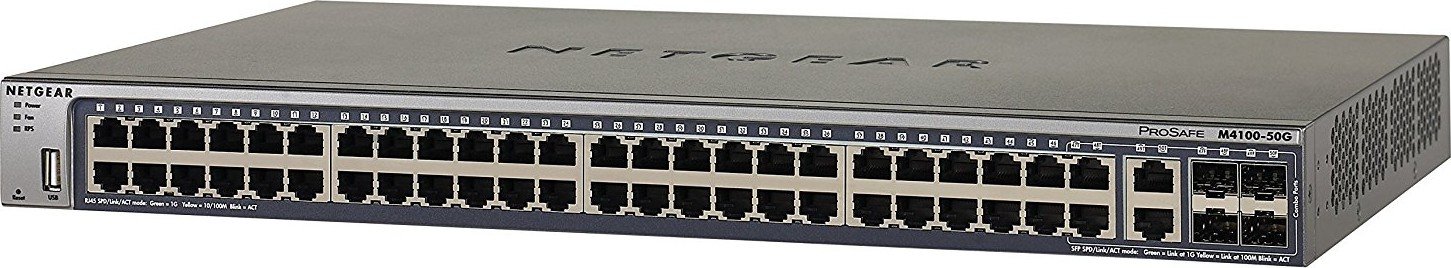 Коммутатор Netgear M4100-50G (GSM7248-200EUS) купить | ELMIR - цена ...