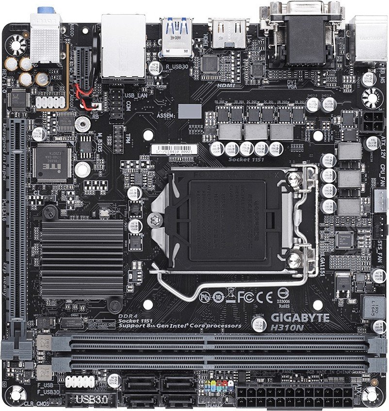 Материнская плата GigaByte H310N s-1151 H310 купить | Elmir - цена ...