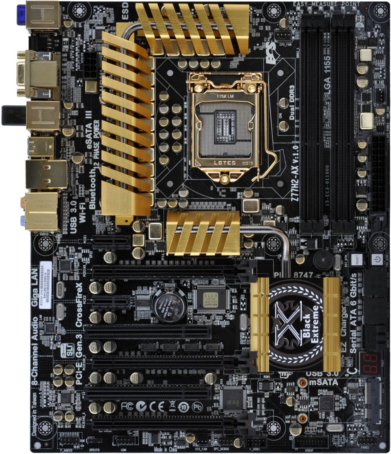 Материнская плата Elitegroup Z77H2-AX Gold Series s-1155 Z77 купить ...