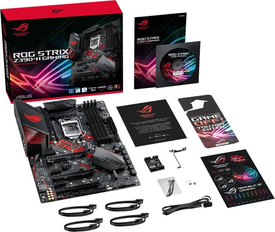Материнская плата Asus ROG STRIX Z390-H Gaming s-1151 Z390 купить ...