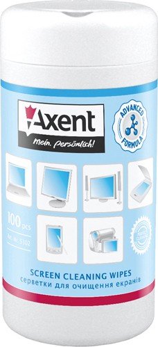 Чистящие салфетки для мониторов Axent 100 шт. (5302-A) купить | ELMIR ...