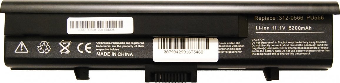 Аккумулятор Battery Expert для Dell PP25L XPS m1330 Black 5200mAhr ...