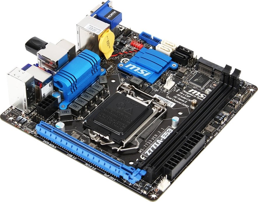 Материнская плата MSI Z77IA-E53 s-1155 Z77 купить | Elmir - цена, отзывы, характеристики