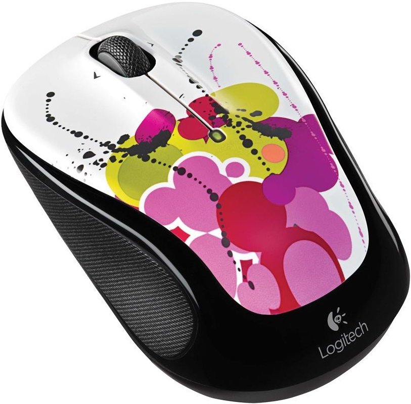 Мышь Logitech M325 Wireless White Ink Trail (910-003017) купить | ELMIR ...