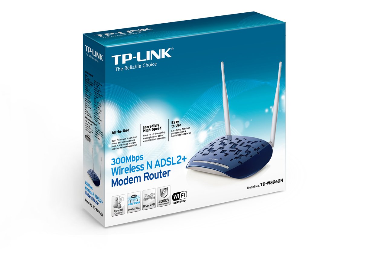 ADSL-роутер TP-Link TD-W8960N купить | ELMIR - цена, отзывы, характеристики