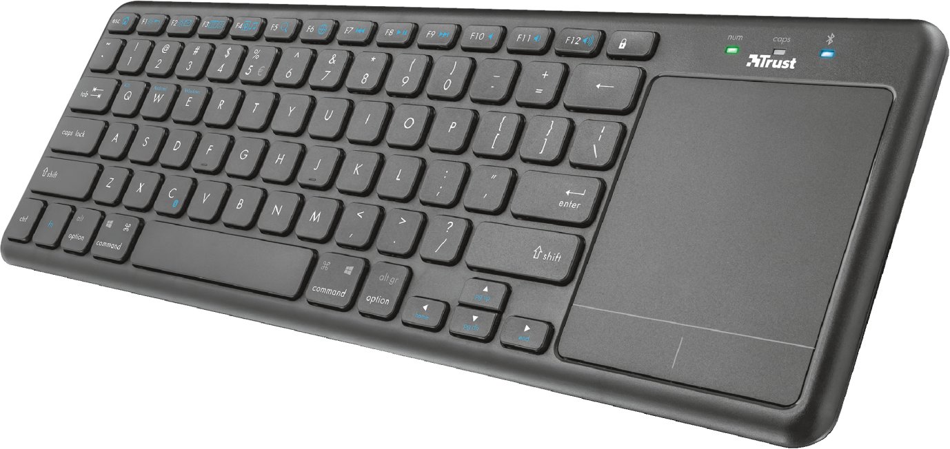 Клавиатура Trust Mida Bluetooth Wireless Keyboard with XL Touchpad ...