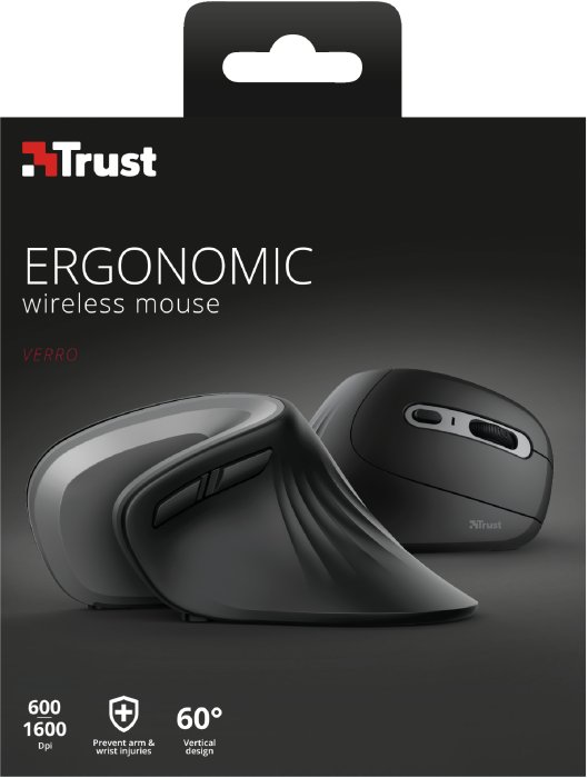 Мышь Trust Verro Ergonomic Wireless Mouse (23507) купить | ELMIR - цена ...