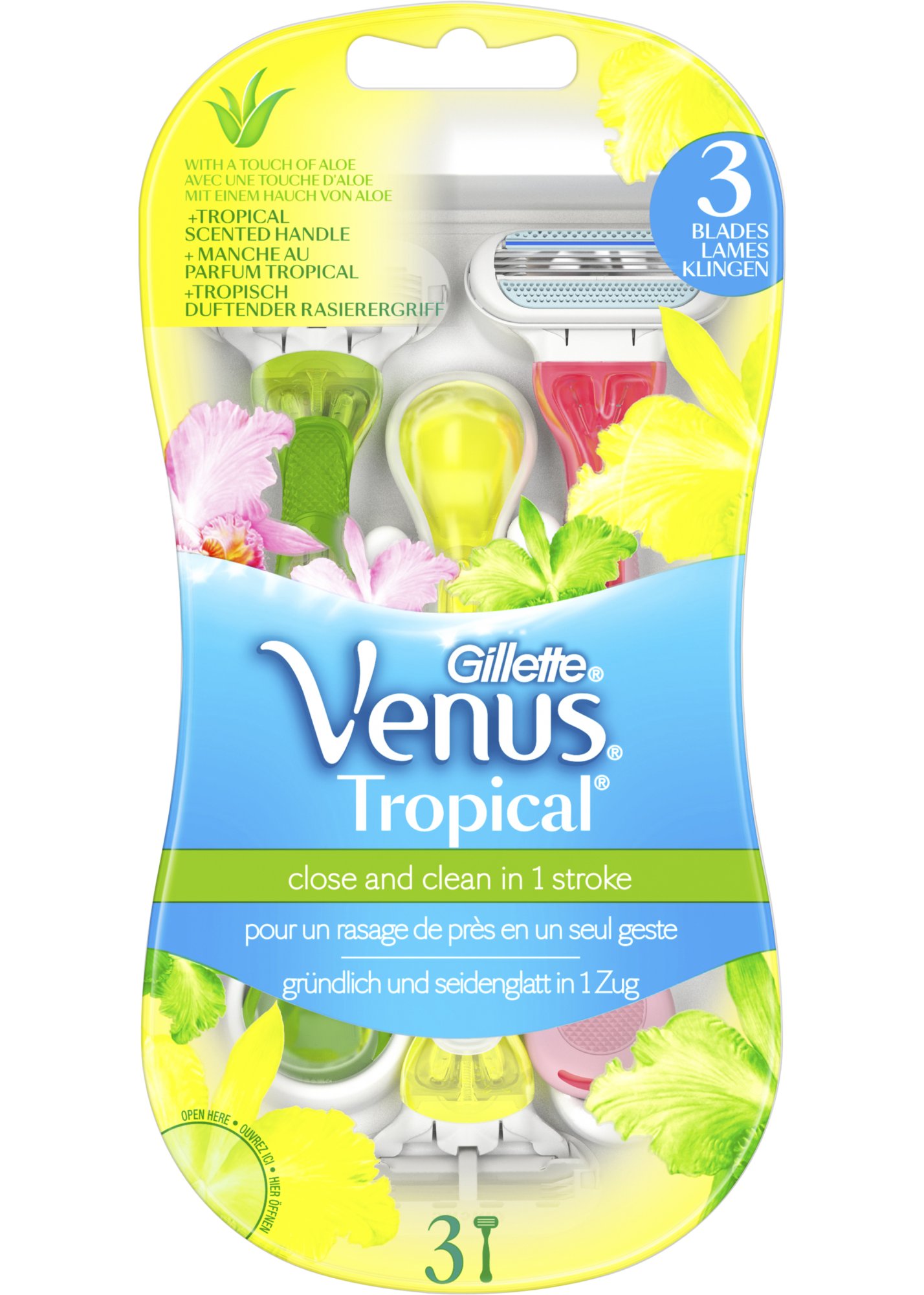 Бритвенные станки одноразовые Gillette Venus Tropical 3 шт ...