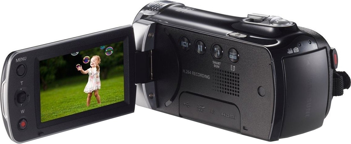 Цифровая видеокамера Samsung HMX-F90 Black купить | ELMIR - цена ...