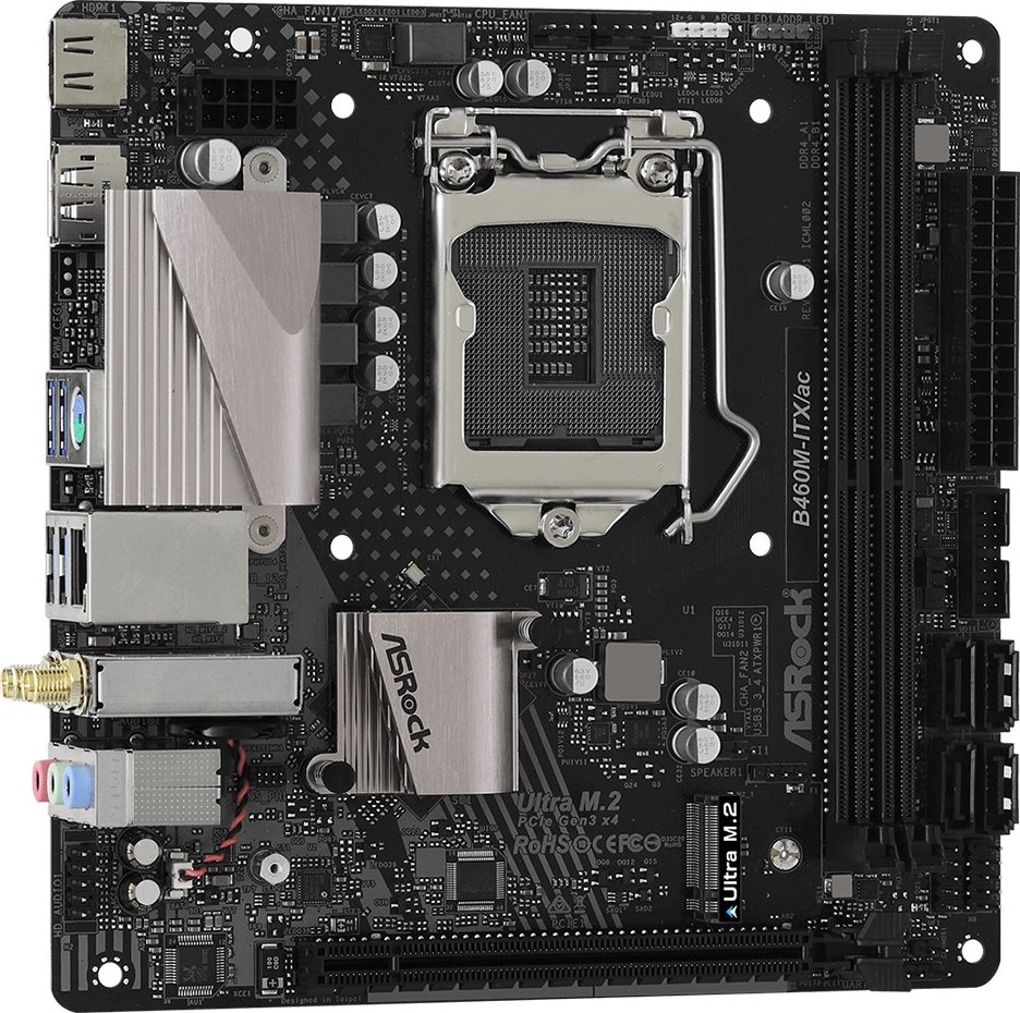 Материнская плата ASRock B460M-ITX/AC s-1200 B460 купить | Elmir - цена ...