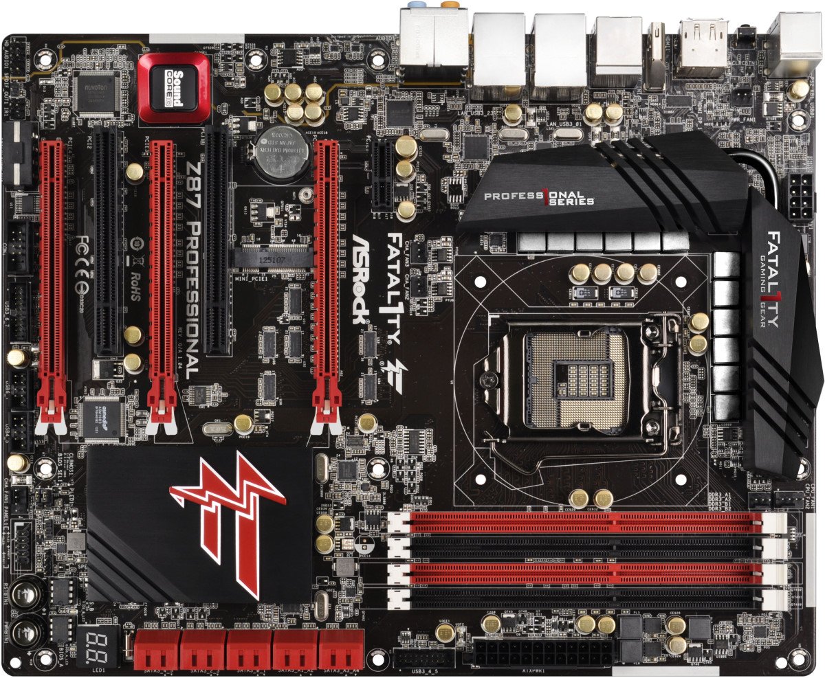 Материнская плата ASRock Fatal1ty Z87 Professional s-1150 Z87 купить ...
