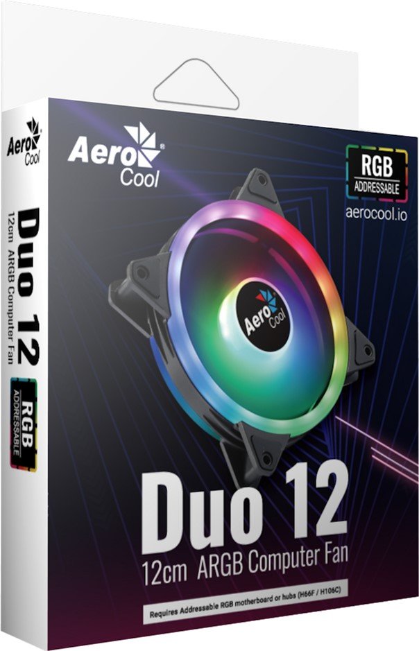 Кулер для корпуса Вентилятор для корпуса 120mm AeroCool Duo 12 ARGB ...