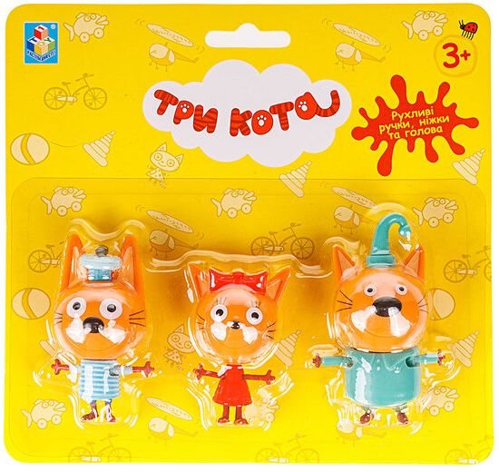 Набор фигурок Три кота Коржик, Карамелька и Компот (T17171) купить ...