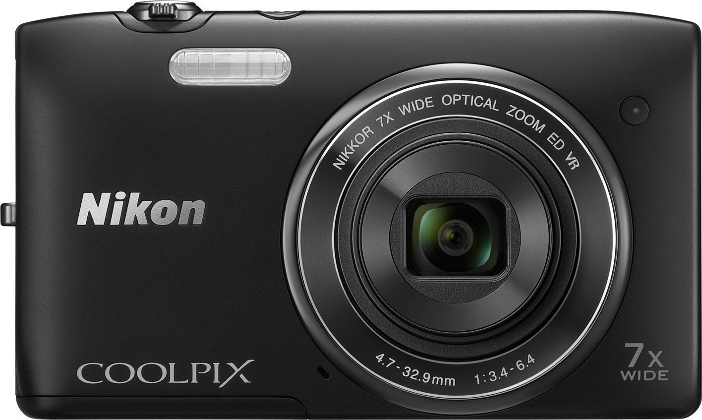 Цифровая фотокамера Nikon Coolpix S3400 Black купить | ELMIR - цена ...