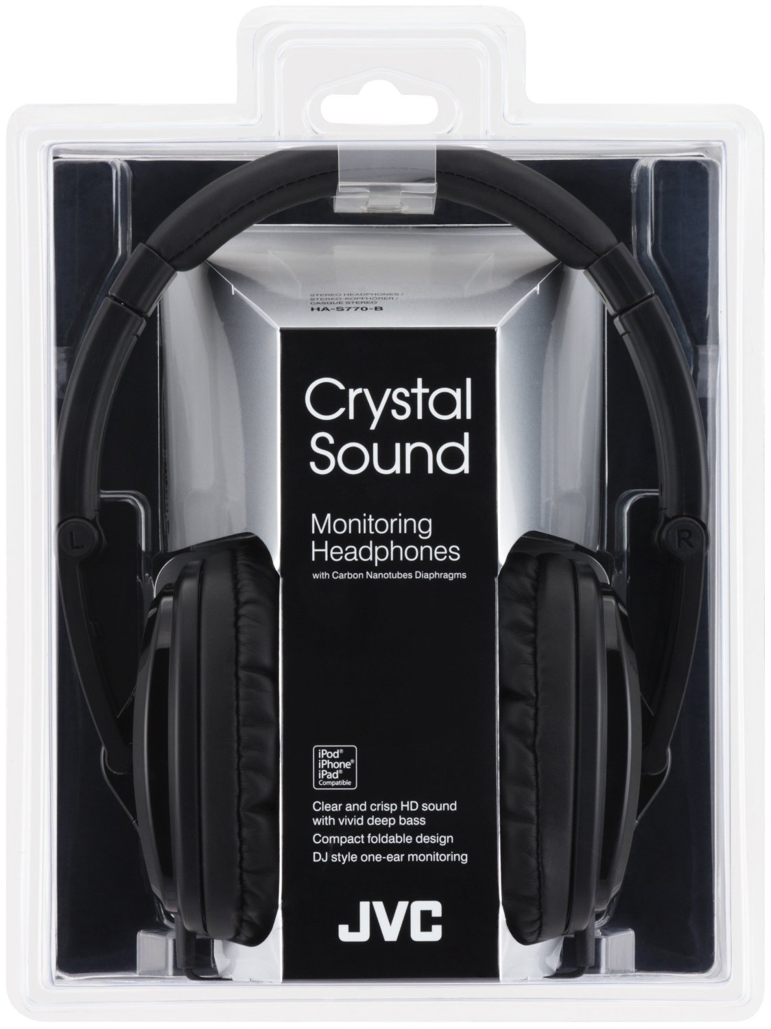 Наушники JVC HA-S770-B Black купить | ELMIR - цена, отзывы, характеристики