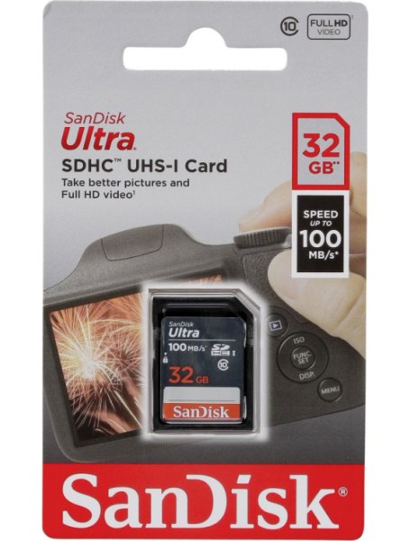 Карта памяти SDHC 32GB SanDisk UHS-I (SDSDUNR-032G-GN3IN) купить ...