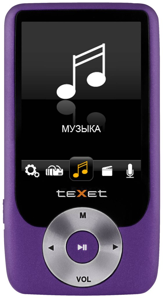 MP3 плеер 4Gb Texet T-795 Purple купить | ELMIR - цена, отзывы ...