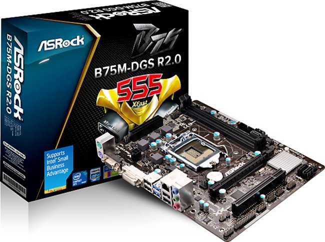 Материнская плата ASRock B75M-DGS R2.0 s-1155 B75 купить | Elmir - цена ...