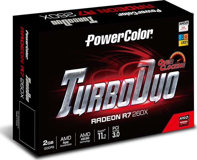 Видеокарта PowerColor PCI-E Radeon R7 260X 2GB DDR5 (AXR7 260X 2GBD5 ...