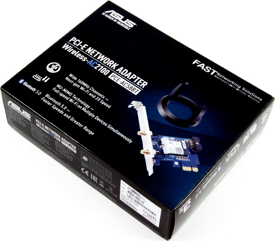 WiFi-адаптер PCI-E Asus PCE-AC58BT купить | Elmir - цена, отзывы ...