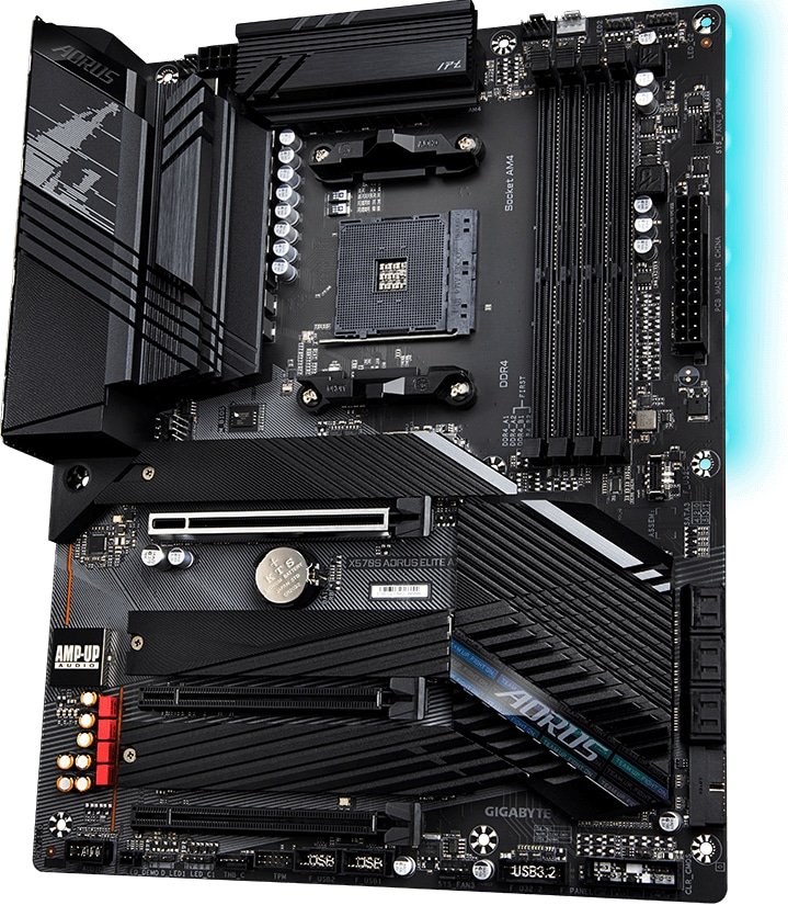 Материнская плата GigaByte X570S AORUS Elite AX s-AM4 X570 купить ...