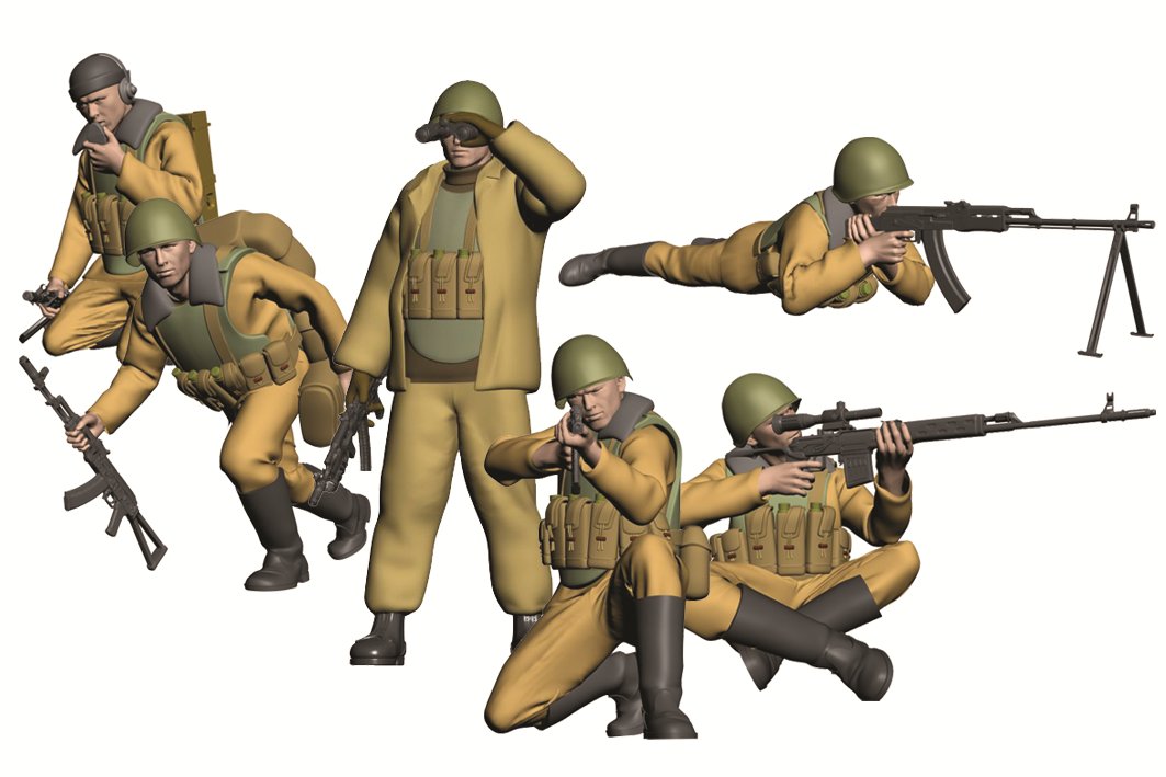 Набор фигурок Zvezda Советские десантники. Афганистан (3619) купить ...