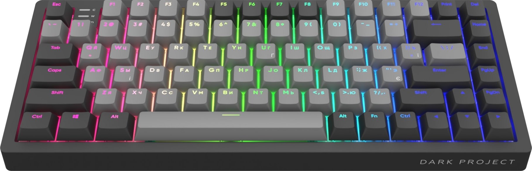 Клавиатура Dark Project Pro KD83A PBT Mech. Gateron Cap Teal (DP-KD-83A ...