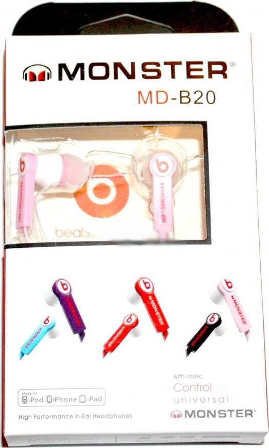 Наушники Monster MD-B20 Pink купить | ELMIR - цена, отзывы, характеристики