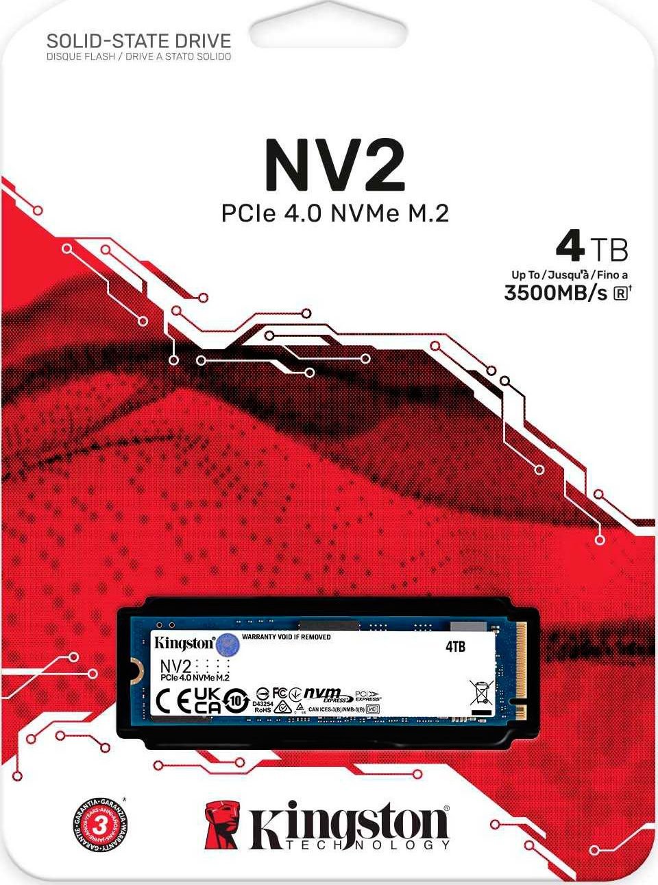 SSD-накопитель M.2 4TB Kingston NV2 (SNV2S/4000G) купить | ELMIR - цена ...