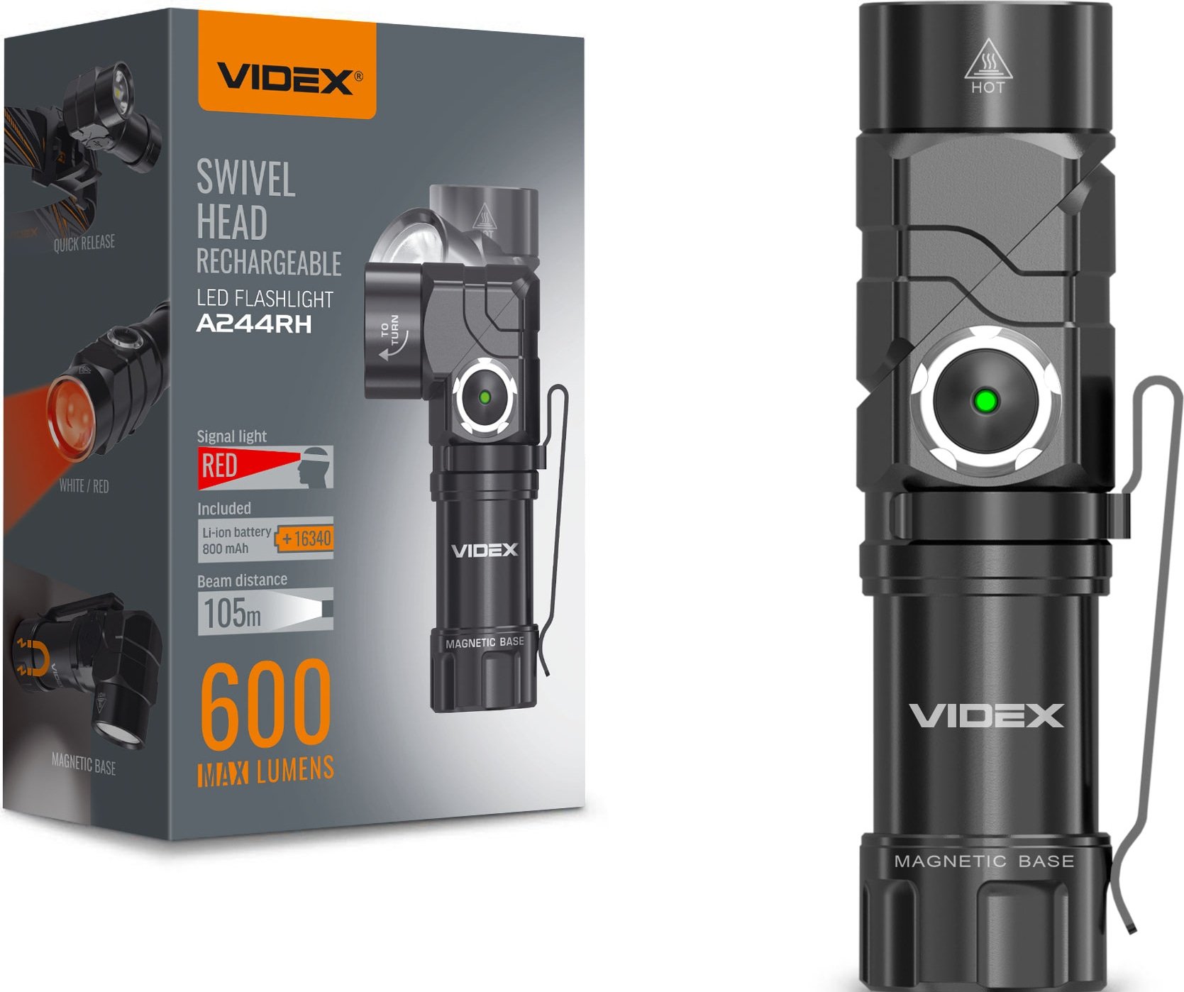 Ліхтар Videx VLF-A244RH купити | ELMIR - ціна, відгуки, характеристики