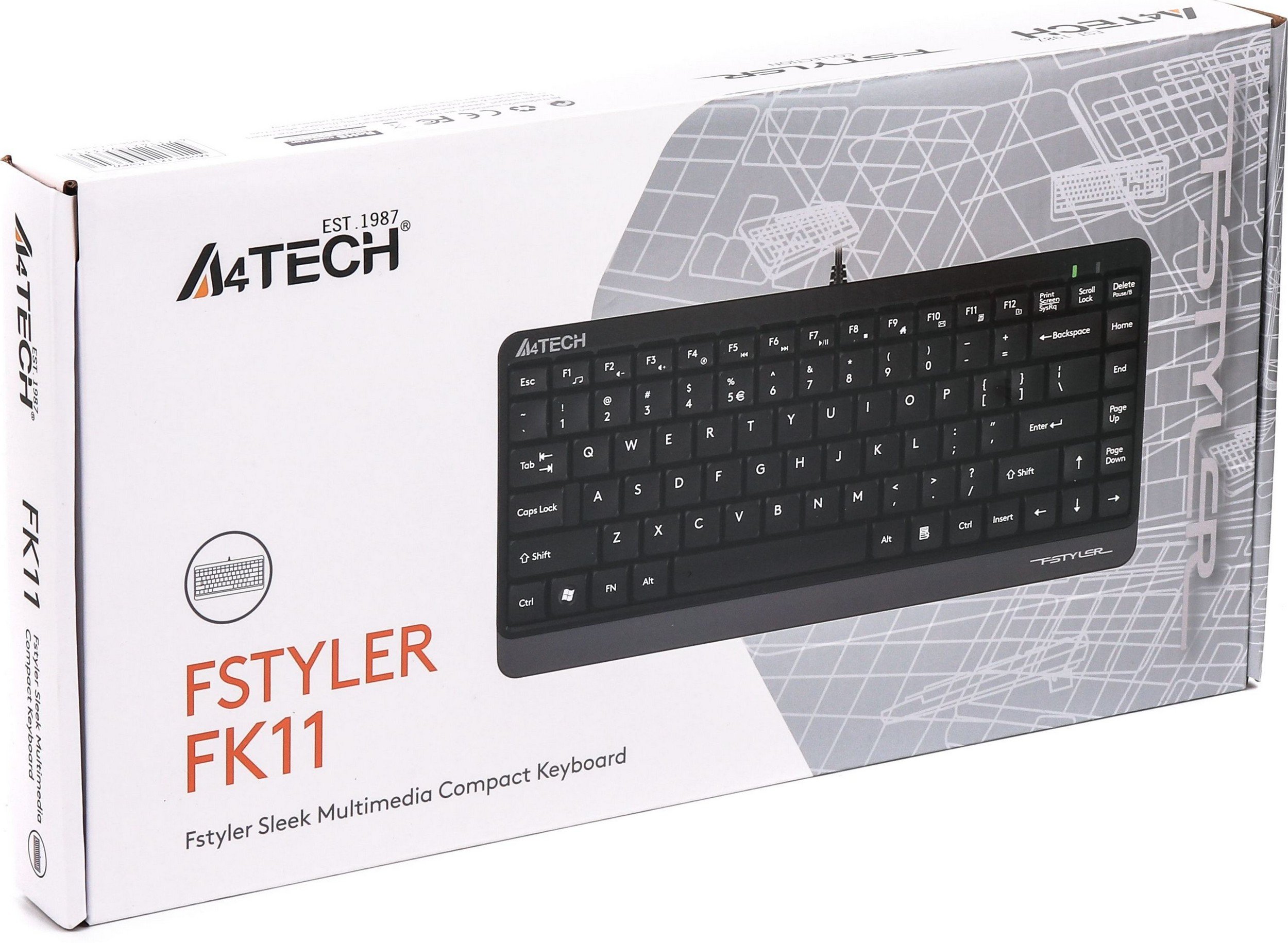Клавіатура A4Tech FK11 Grey USB купити | Elmir - ціна, відгуки ...