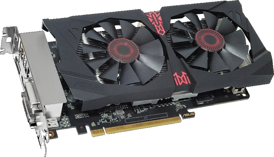 Видеокарта Asus PCI-E Radeon R7 370 2GB DDR5 (ROG-STRIX-R7370-DC2OC ...