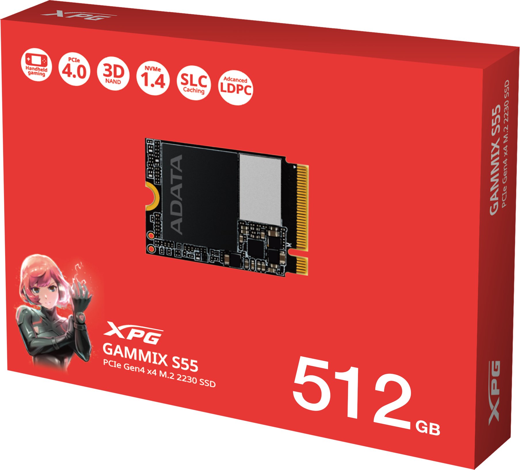 SSD-накопитель M.2 512GB ADATA XPG Gammix S55 (SGAMMIXS55-512G-C) купить | ELMIR - цена, отзывы ...