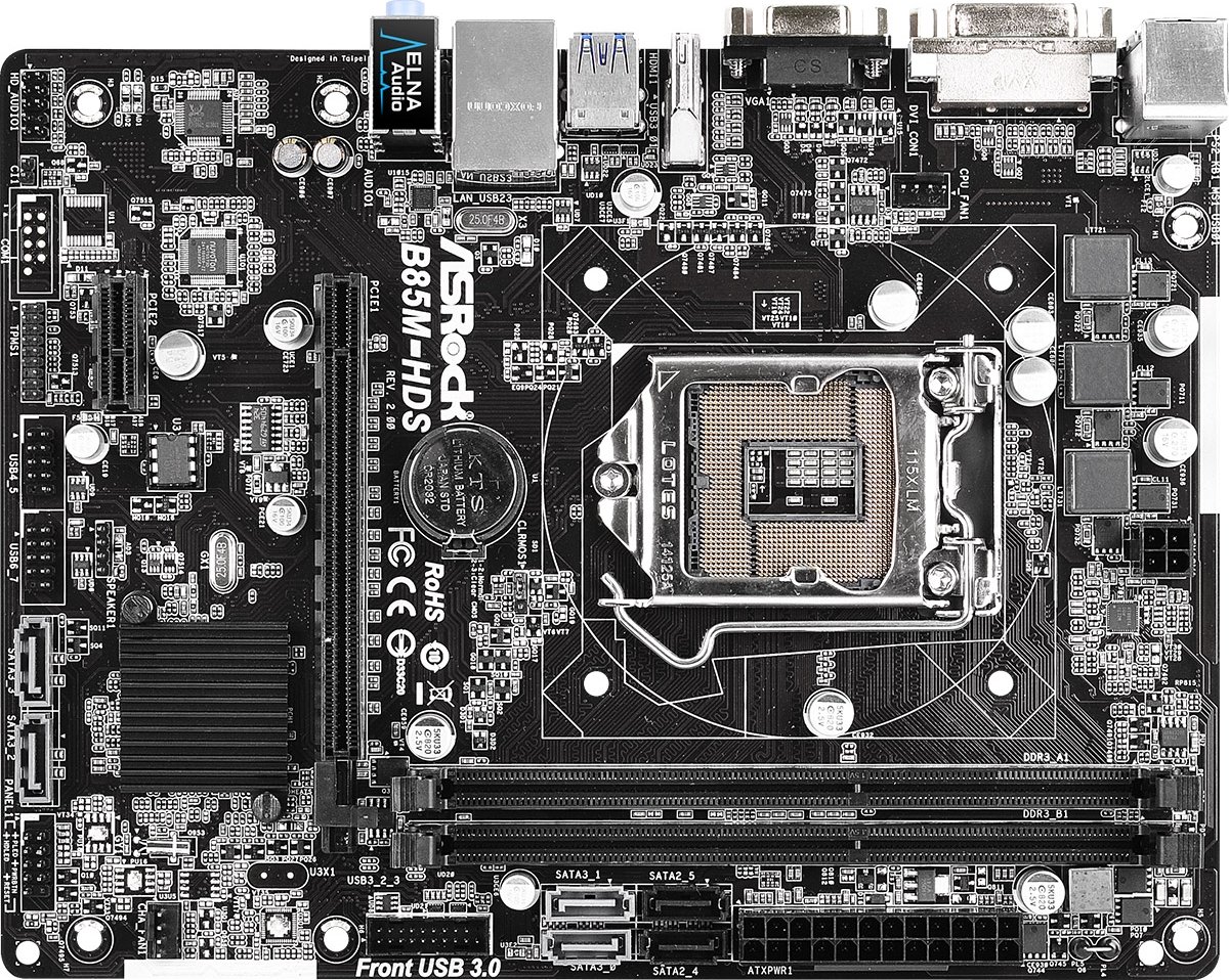 Материнская плата ASRock B85M-HDS R2.0 s-1150 B85 купить | Elmir - цена ...