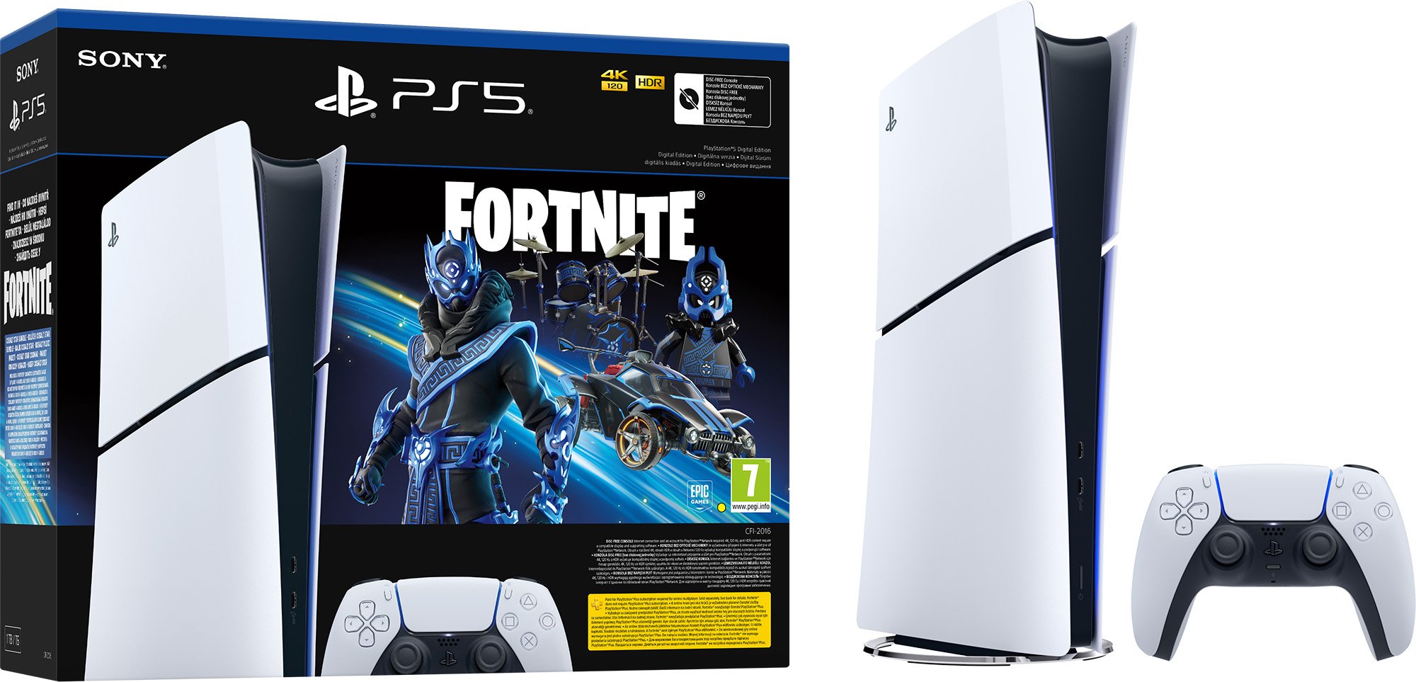 Игровая приставка Sony PS5 Slim Digital Edition 1TB Fortnite Cobalt ...
