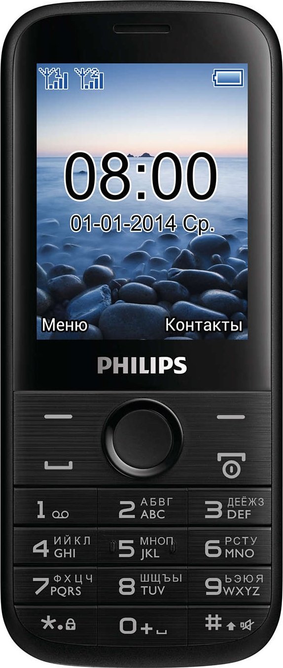 Мобильный телефон Philips Xenium E160 Black купить | ELMIR - цена, отзывы, характеристики