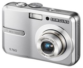 Цифровая фотокамера Samsung S760 Silver купить | ELMIR - цена, отзывы ...