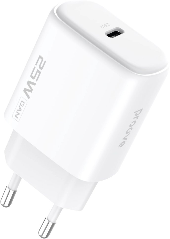 Сетевое З/У Proove Silicone Power 2 25W Type-C White (WCSP25010002 ...