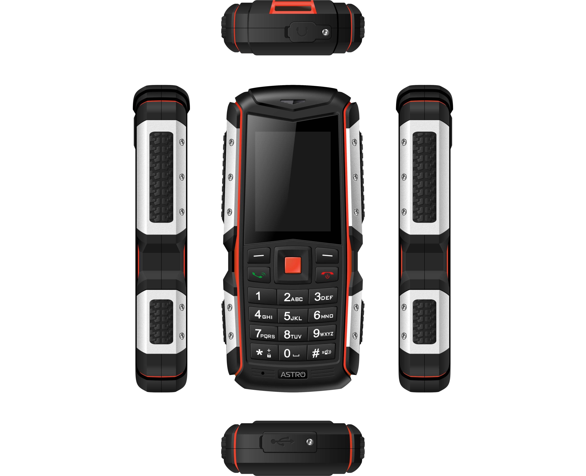 Мобильный телефон Astro A200 RX Black/Orange купить | ELMIR - цена ...