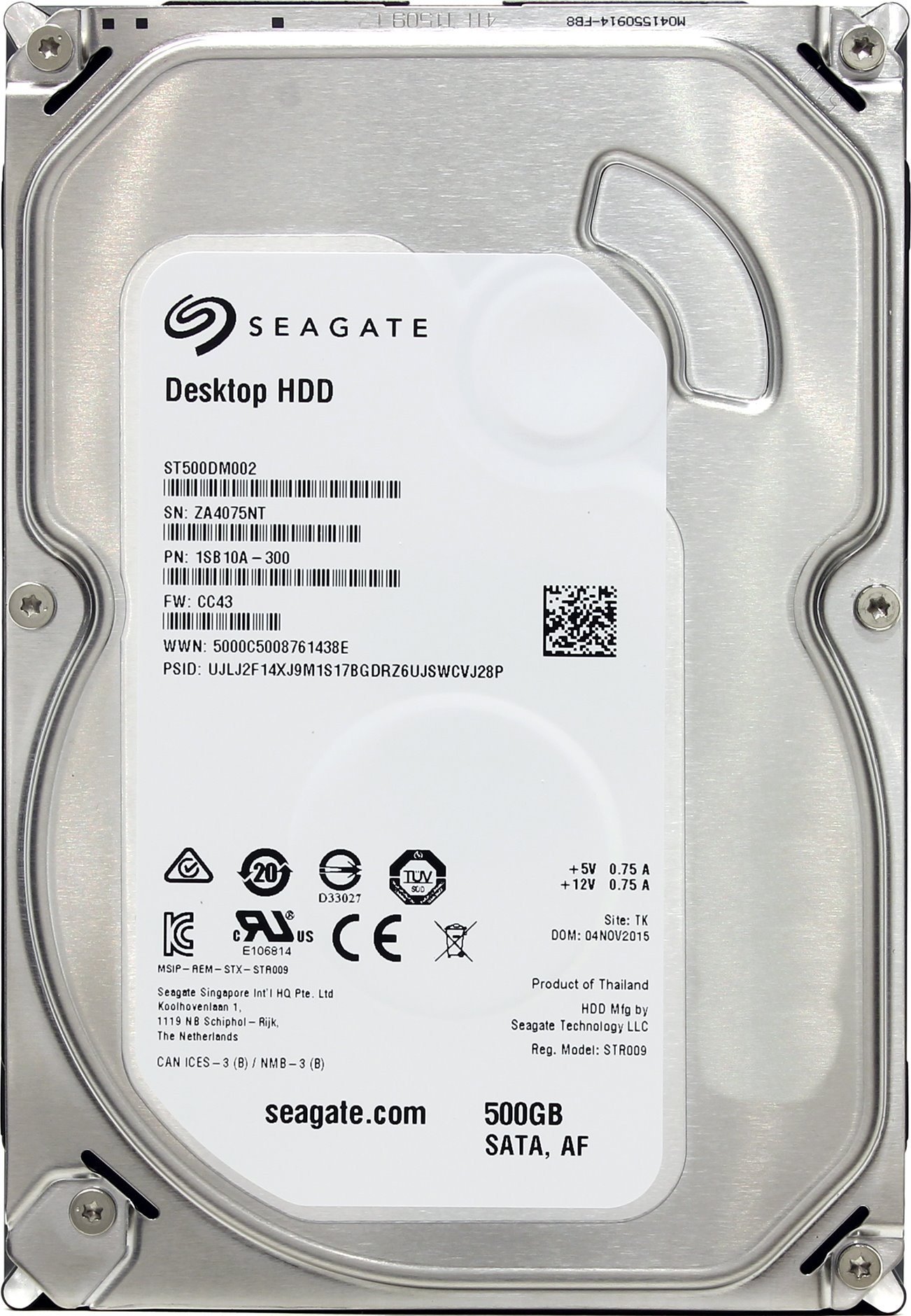 Жесткий диск 3.5" SATA 500GB Seagate Desktop HDD (ST500DM002 ...