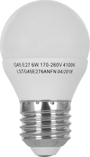 Лампа Ergo Standard LED G45 6W 4100K 220V E27 (LSTG45Е276ANFN) купить ...