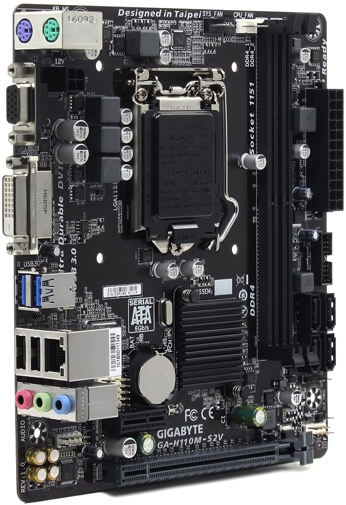 Материнская плата GigaByte GA-H110M-S2V s-1151 H110 купить | Elmir ...