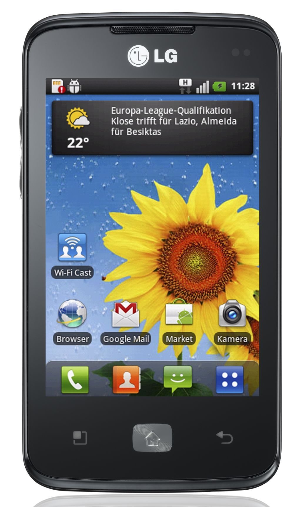 Мобильный телефон LG E510 Optimus Hub Black купить | ELMIR - цена ...