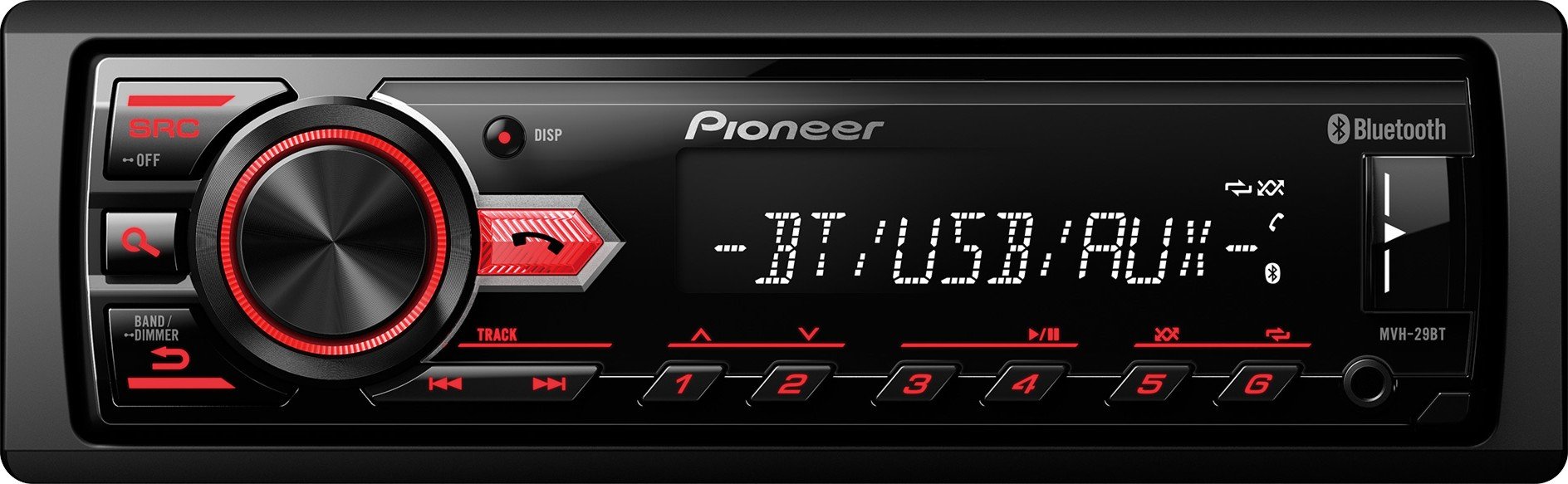 Автомагнитола Pioneer MVH-29BT купить | ELMIR - цена, отзывы ...