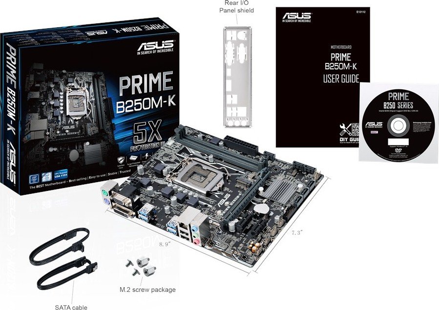 Материнская плата Asus Prime B250M-K s-1151 B250 купить | Elmir - цена ...