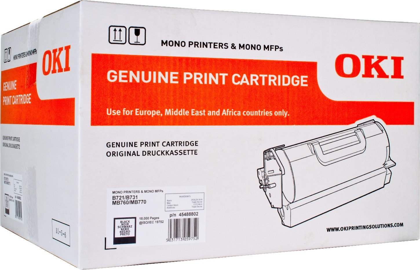 Тонер-картридж OKI Toner-B721/B731/MB760/MB770 (45488802) купить ...