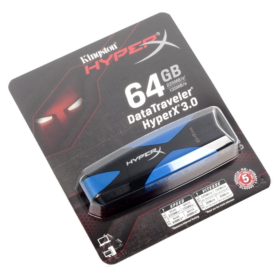 USB флеш накопитель 64GB Kingston DataTraveler HyperX (DTHX30/64GB ...